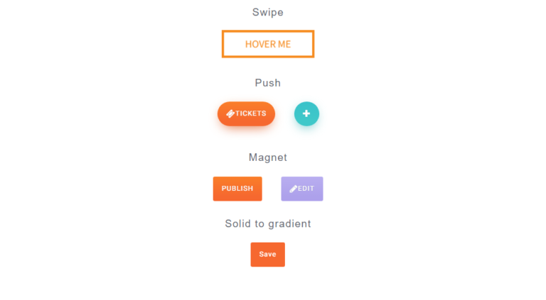 20+ CSS Button Effects - Free Code & Demos - Codeymaze